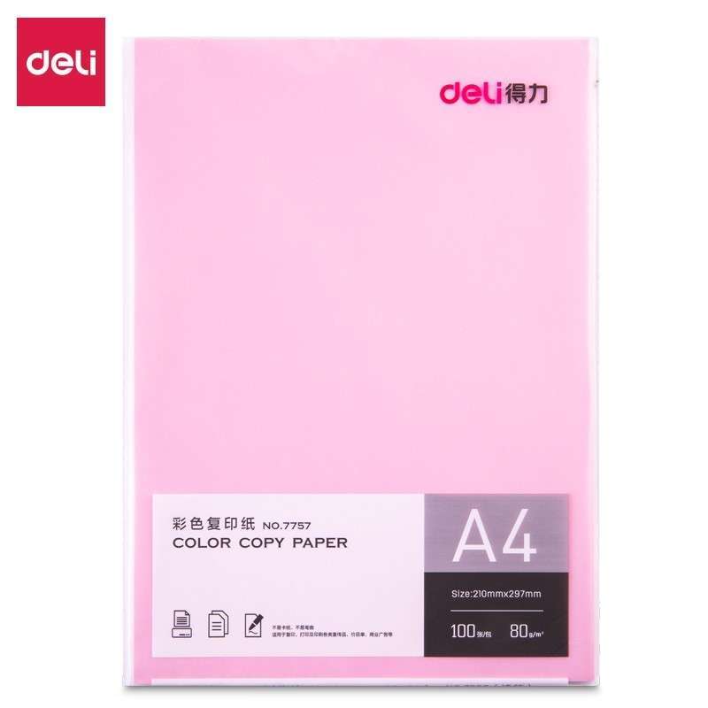 Jual Kertas Hvs Warna Deli A4 80g Isi 100 Lembar - 7757 - Pink Di Seller Tg Jkt Megastore - Duri ...
