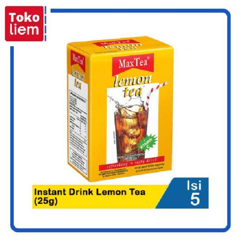 Jual Max Tea Instant Drink Lemon Tea 5X25g di Seller Toko Liem ...