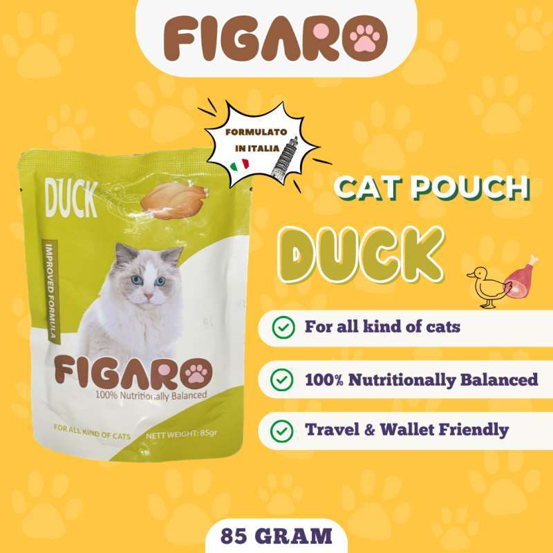Promo FIGARO CAT POUCH 85 Gram Makanan Basah Kucing Adult Kitten Wet ...
