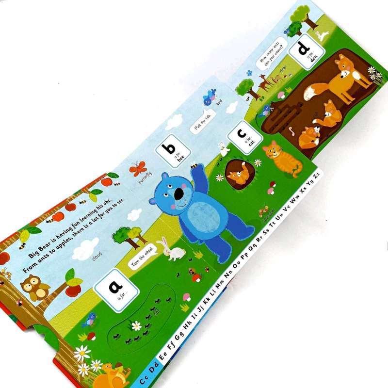 Jual Igloo Books Learn With Me Abc With First Words, Numbers, Shapes, And Colors A Push-pull ...