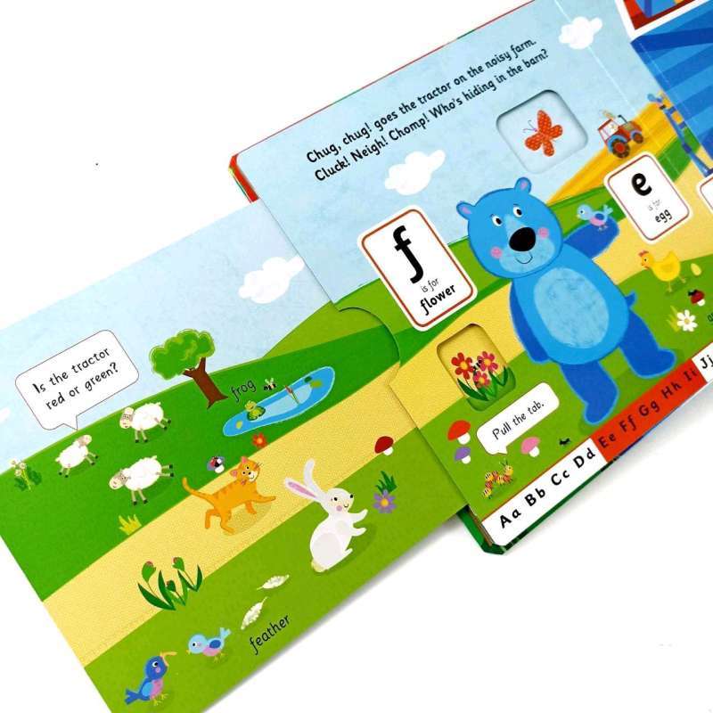 Jual Igloo Books Learn With Me Abc With First Words, Numbers, Shapes, And Colors A Push-pull ...