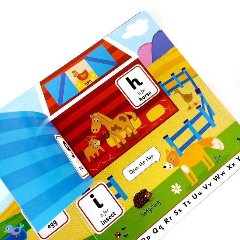 Jual Igloo Books Learn With Me Abc With First Words, Numbers, Shapes, And Colors A Push-pull ...
