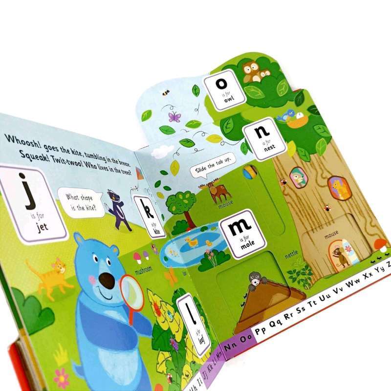 Jual Igloo Books Learn With Me Abc With First Words, Numbers, Shapes, And Colors A Push-pull ...
