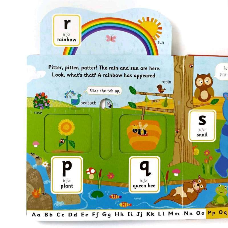 Jual Igloo Books Learn With Me Abc With First Words, Numbers, Shapes, And Colors A Push-pull ...
