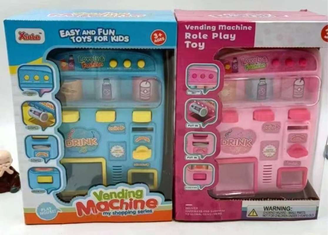 Jual Mainan Anak Mesin Minuman Otomatis Mainan Vending Machine Pretend ...