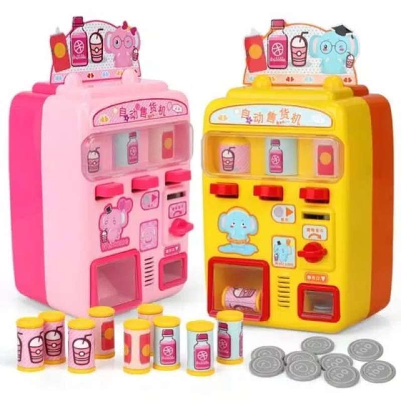 Jual Mainan Anak Mesin Minuman Otomatis Mainan Vending Machine Pretend ...