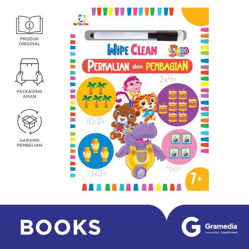 Promo Buku Opredo Wipe Clean Redo & Friends - Perkalian dan Pembagian ...