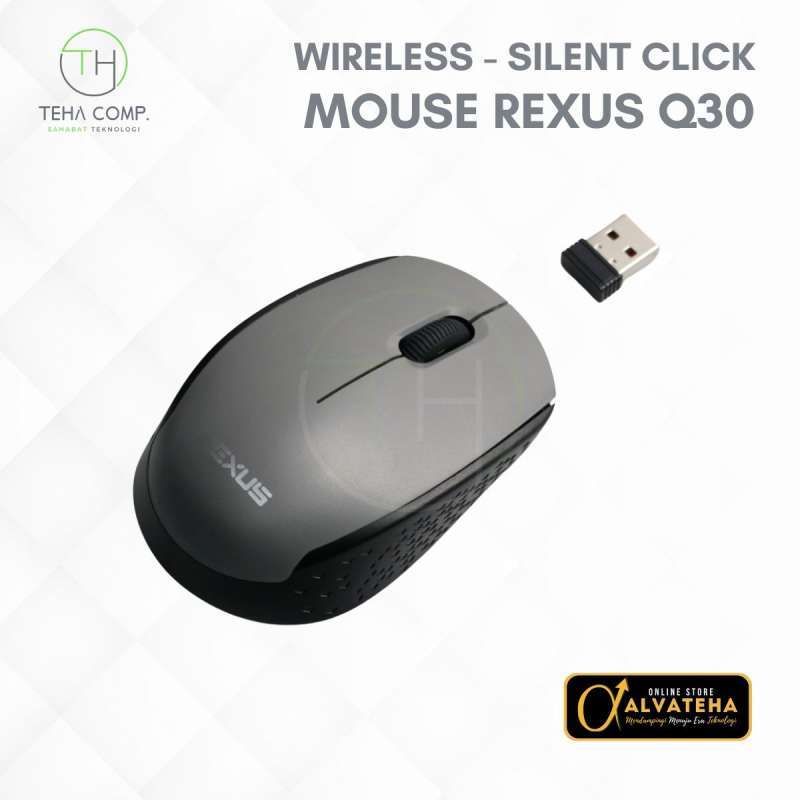 Jual Mouse Wireless Bluetooth Dongle 2.4g Wifi Silent Click Rexus Q30 Q20 - Rexus Q20 Di Seller ...