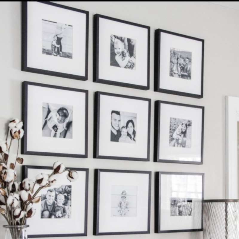 Promo DEKORASI DINDING FRAME KOLASE POLAROID AESTHETIC 1 SET 9 PCS ...