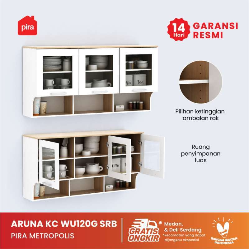 Promo Pira Metropolis Ox - Aruna Kc Wu120g Srb Rak Gantung Dapur ...