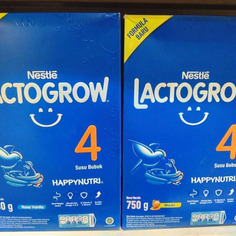 Jual Nestle Lactogrow 4 Vanila 750g-Susu Bubuk Putih-Susu Pertumbuhan ...