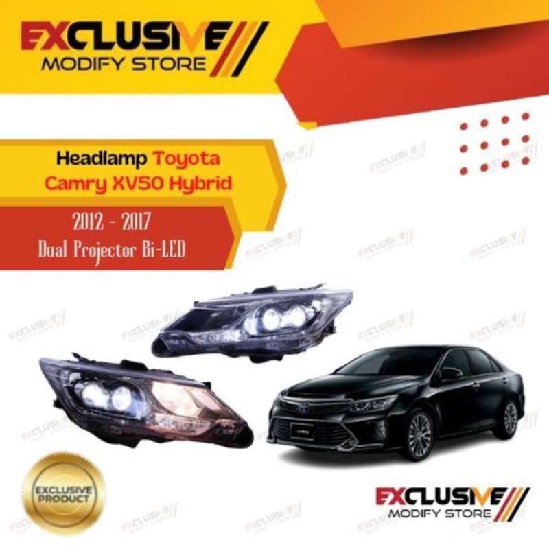 Jual TOYOTA CAMRY XV50 HYBRID HEADLAMP DUAL PROJECTOR BI-LED HIGH SPEC LENS - 2012 - 2014 di ...