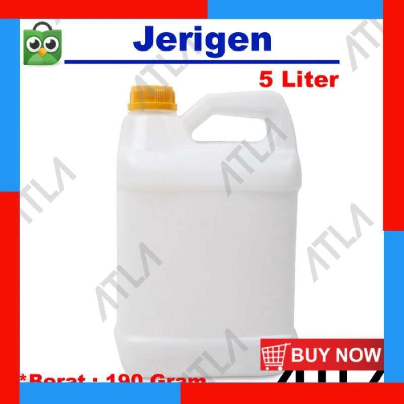 Promo NEW Jerigen Plastik 5 L Botol Derigen Air Labor Pupuk Jerry Can ...