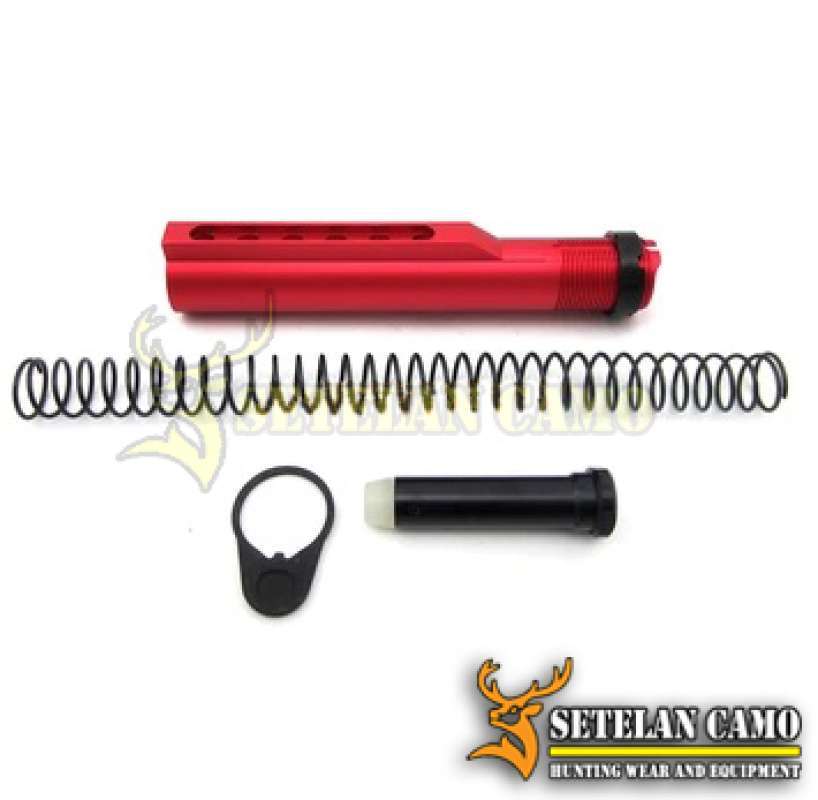 Promo As Popor Metal Buffer Tube M4 M16 Warna Merah - Tabung Popor Ar15 M4 (sc1985) Diskon 5% Di ...