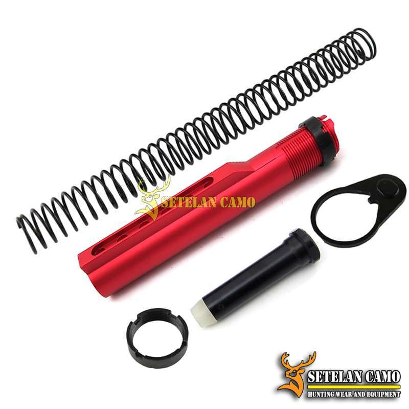 Promo As Popor Metal Buffer Tube M4 M16 Warna Merah - Tabung Popor Ar15 M4 (sc1985) Diskon 5% Di ...