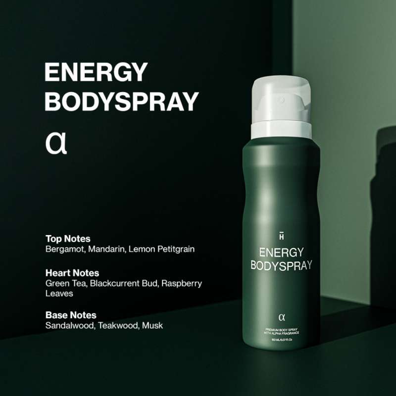 Promo Hmns Energy Body Spray - Alpha Diskon 5% Di Seller Hmns Official ...