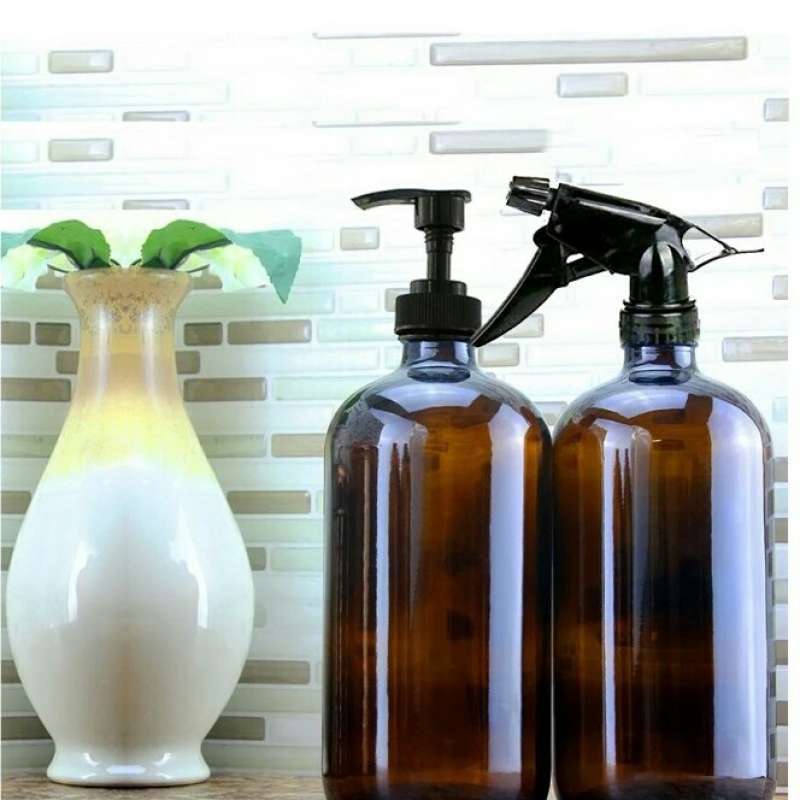 Promo Botol Kaca 500ml/1 Liter - Amber Spray____1000ml Multicolor ...