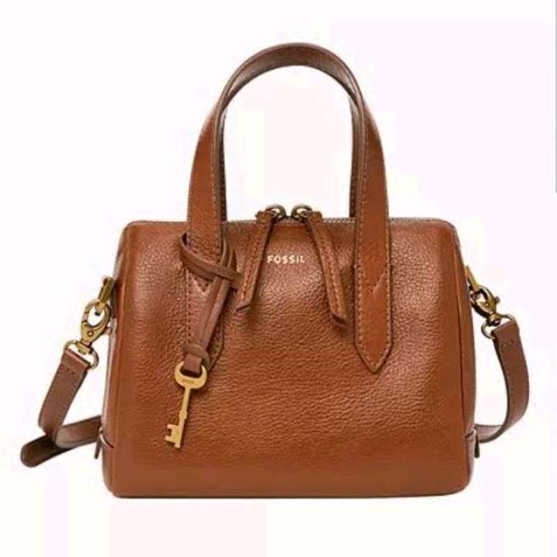 Promo Fossil Sydney Mini Satchel Brown Leather Bag Shb3117210 Diskon 25 ...