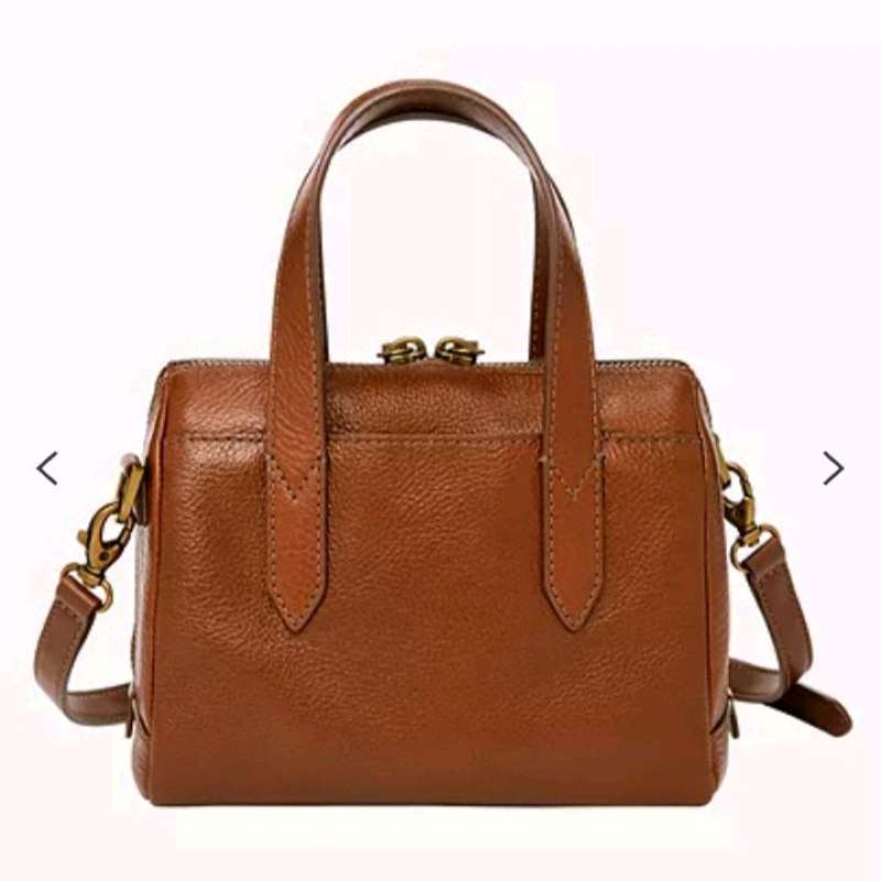 Promo Fossil Sydney Mini Satchel Brown Leather Bag Shb3117210 Diskon 25 ...
