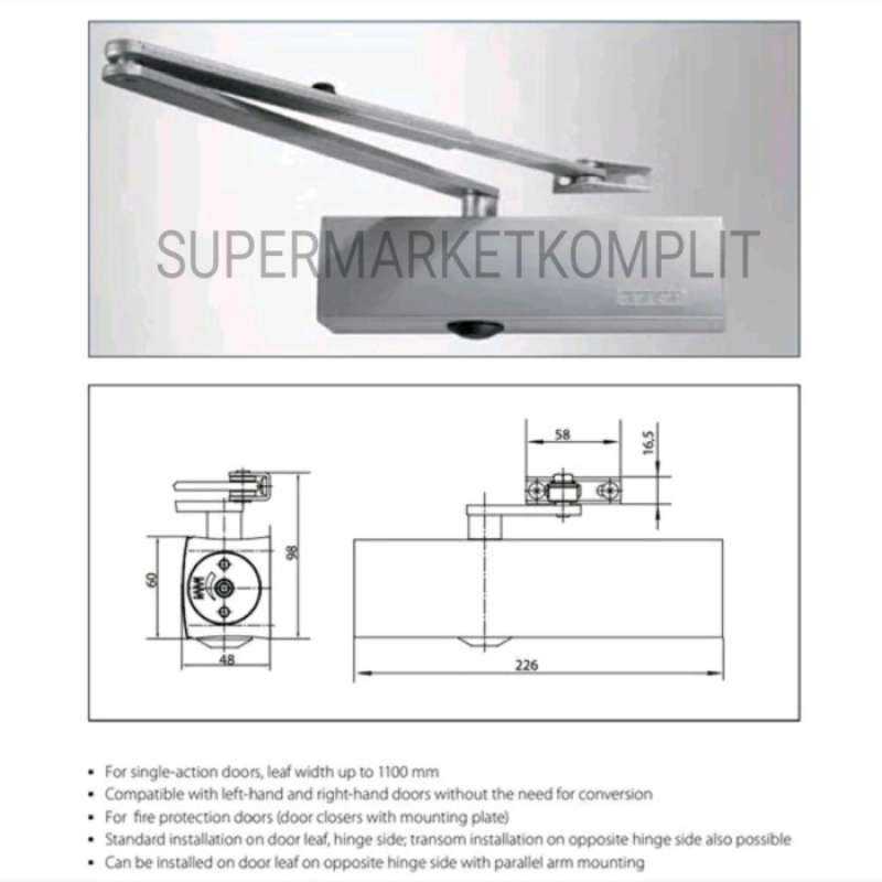 Promo hydraulic doorcloser geze ts2000v penutup automatic ts 2000 v asli Diskon 23% di Seller ...
