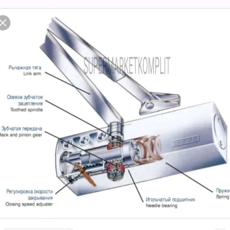 Promo hydraulic doorcloser geze ts2000v penutup automatic ts 2000 v asli Diskon 23% di Seller ...