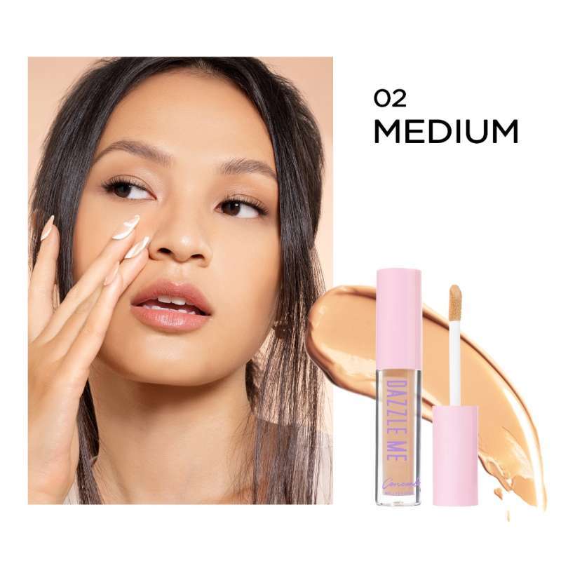 Jual Dazzle Me Our Secret Cover Concealer Liquid Makeup Tahan Lama Matte 4 Colors Natural High