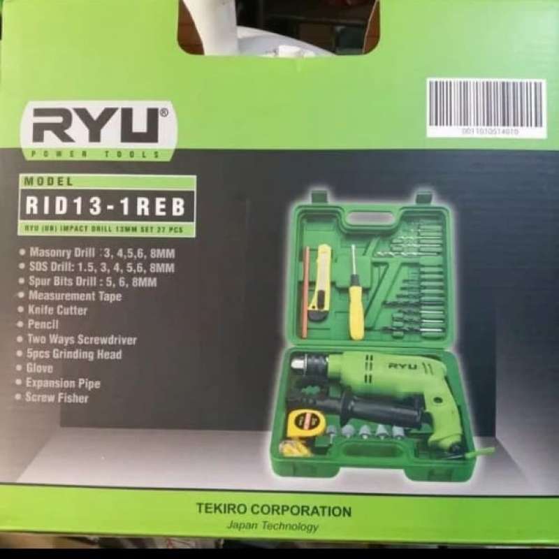 Promo Ryu tekiro Paket mesin Bor tembok RID 13 - 1 REB mesin bor beton ...
