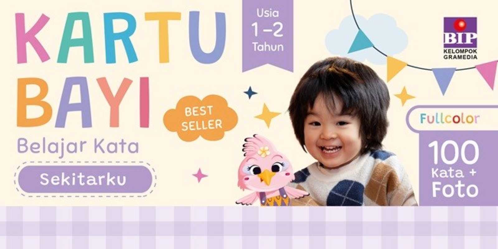 Promo KARTU BAYI BELAJAR KATA (ADA PILIHAN) oleh Tim BIP - 1-2 TAHUN Multicolor Diskon 28% di ...