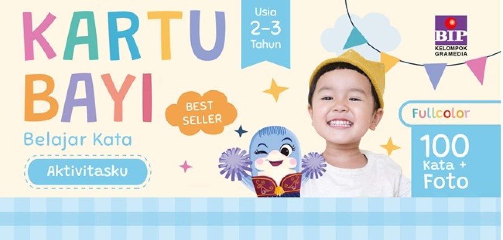 Promo KARTU BAYI BELAJAR KATA (ADA PILIHAN) oleh Tim BIP - 2-3 TAHUN Multicolor Diskon 28% di ...
