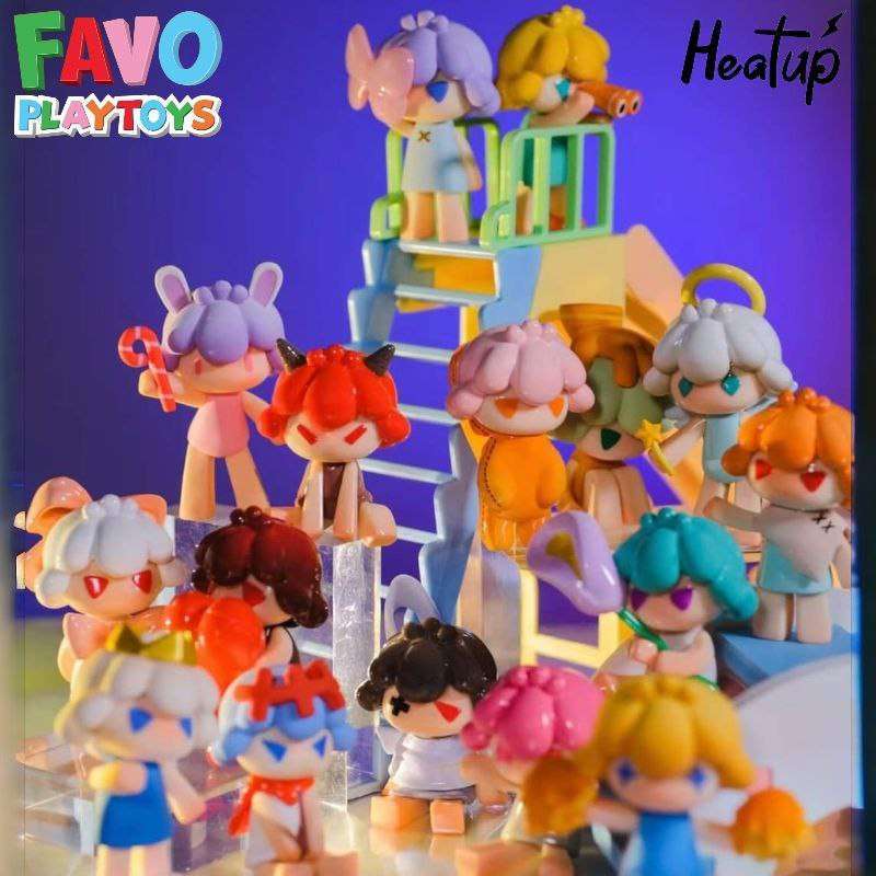 Promo HEYONE HEATUP x SOLY MINI Beans Emotion Series Blind Box Figure ...