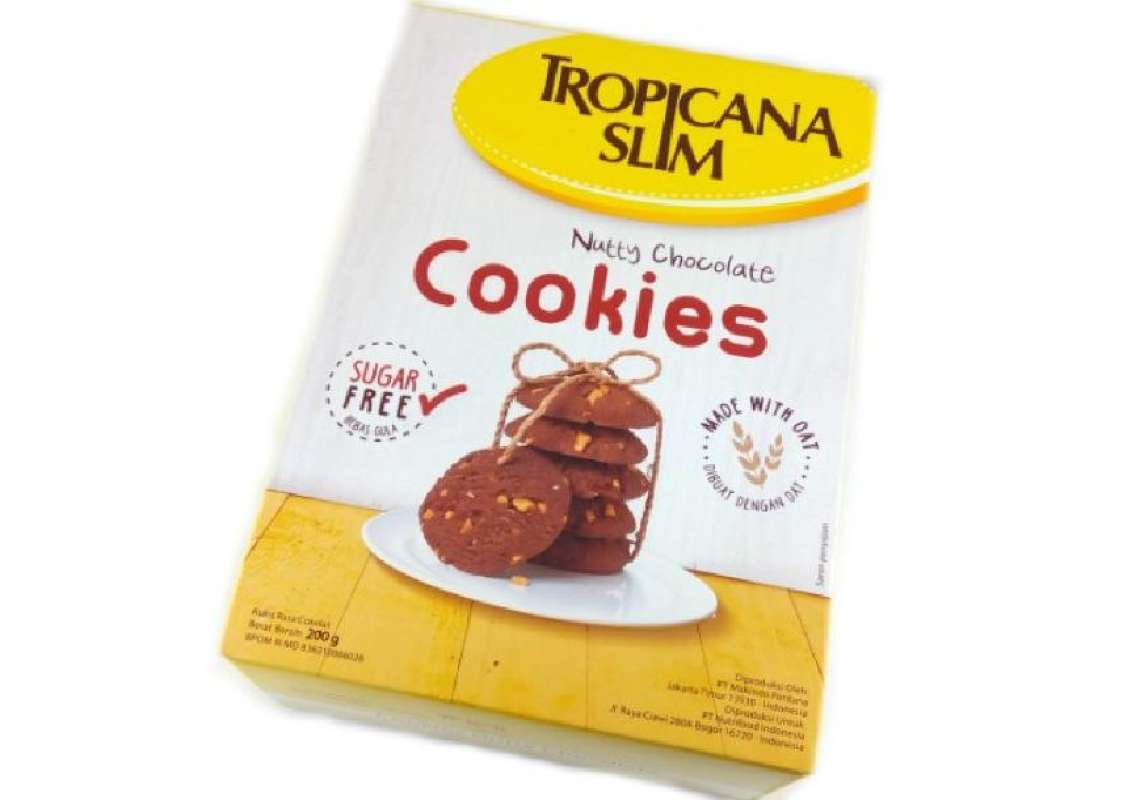 Jual Tropicana Slim Cookies Nutty Chocolate 200 G Isi 10 Pcs Di Seller ...
