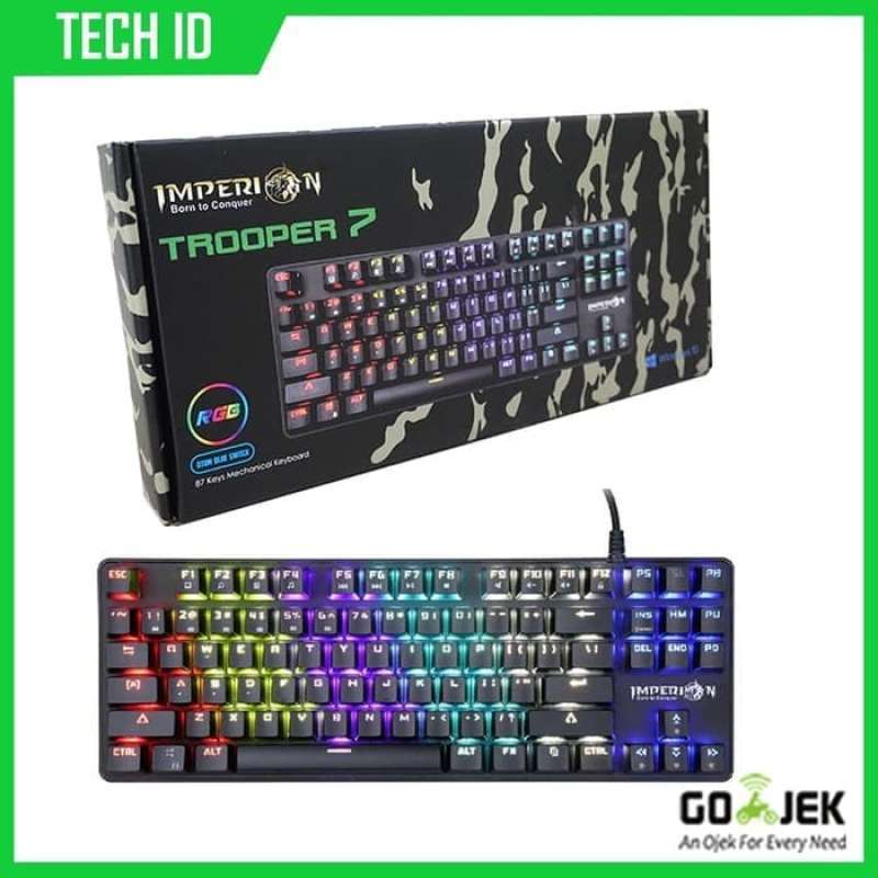Promo Imperion Gaming Keyboard Trooper 7 Mechanical TKL Diskon 9% di ...