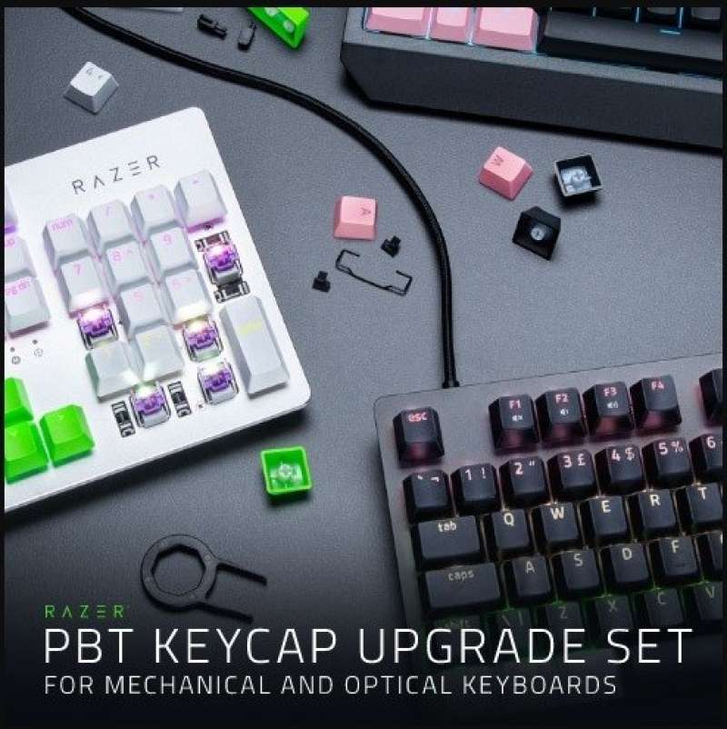Promo Razer PBT Keycaps for Mechanical Gaming Keyboard Diskon 9% di ...