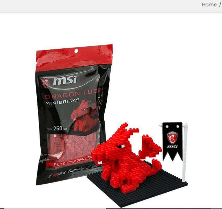 Jual Msi Dragon Lucky 30TH Anniversary Red Mini BRICKS 250 PIECES ...