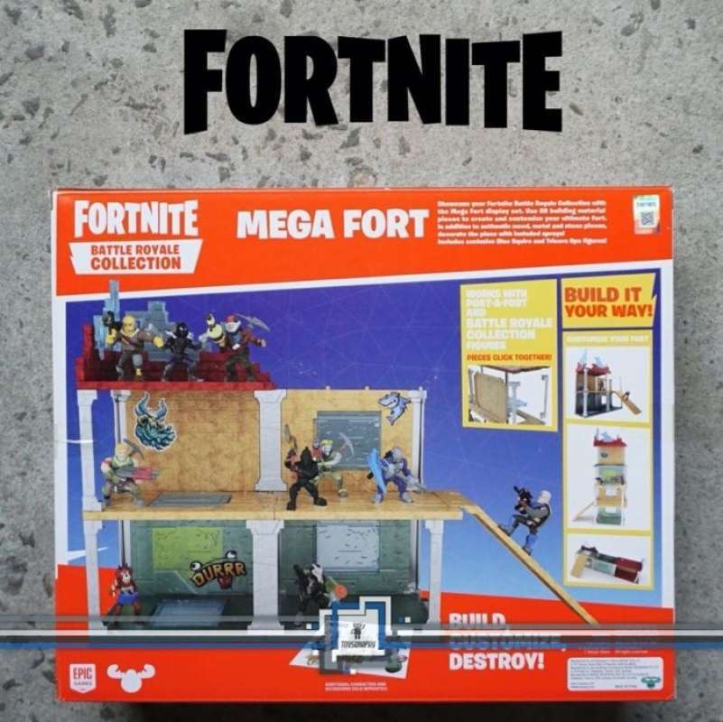 Promo Fortnite MEGA FORT Playset Modular Include 2 Figures Exclusive ...
