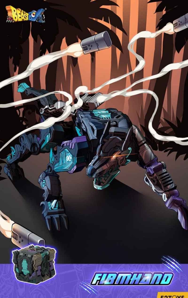 Promo 52TOYS BeastBox BB-31 Firmhand Wolf Action Figure Beast Box ...