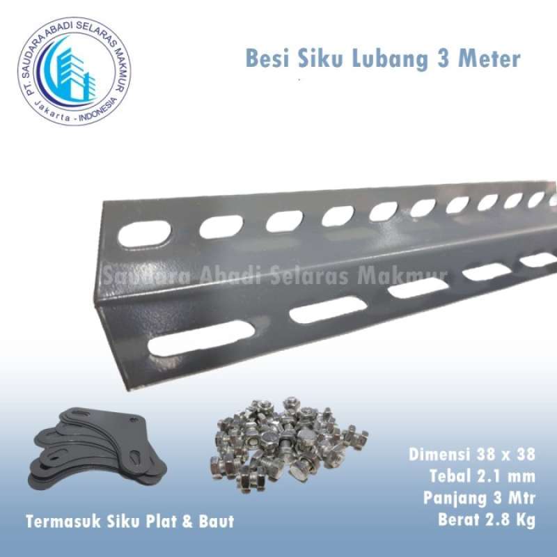 Promo Rak Siku Lubang besi / besi siku lobang (2.1mm) 3 Meter Diskon 9% ... Promo Rak Siku Lubang besi / besi siku lobang (2.1mm) 3 Meter Diskon 9% ...
