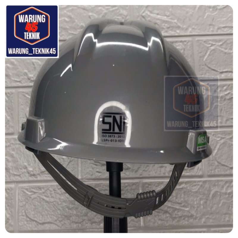 Promo HELM PROYEK V GUARD MERK MSA SNI LOKAL SUSPENSI STANDARD - ABU ...