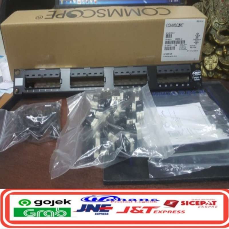 Promo AMP Comscope Patch Panel 24 Port Cat 6 / patch panel AMP cat6 ...