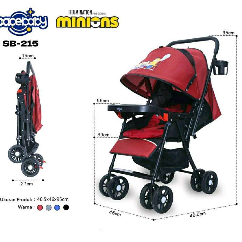 Promo Spacebaby Stroller Sb 215 Kereta Dorong Bayi 2 Arah Stroller ...