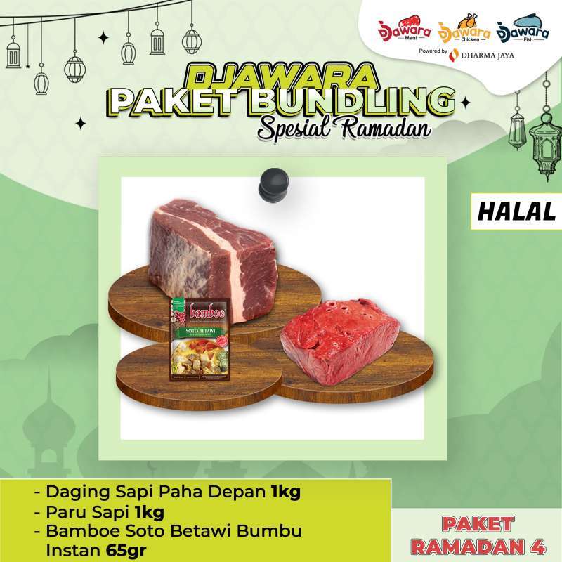 Promo Paket Ramadhan 4 (Daging Sapi Paha Depan 1 Kg + Paru Sapi 1 Kg ...