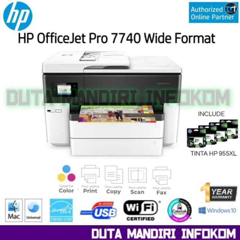 Promo HP OfficeJet Pro 7740 - A3 Wide Format All-in-One Color Printer ...