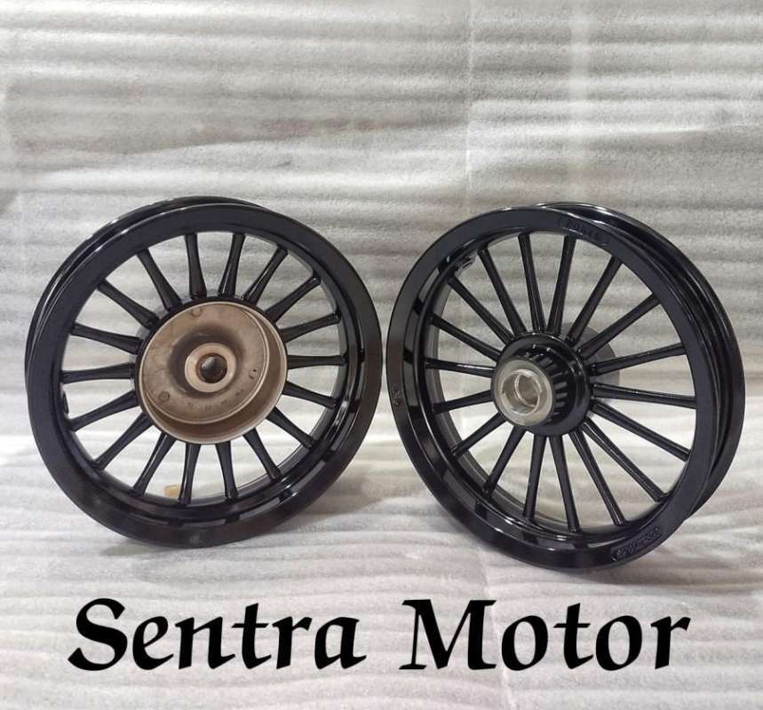 Jual Velg Racing Yamaha Fazzio Power Classic Ring 12 Hitam Dan Putih ...