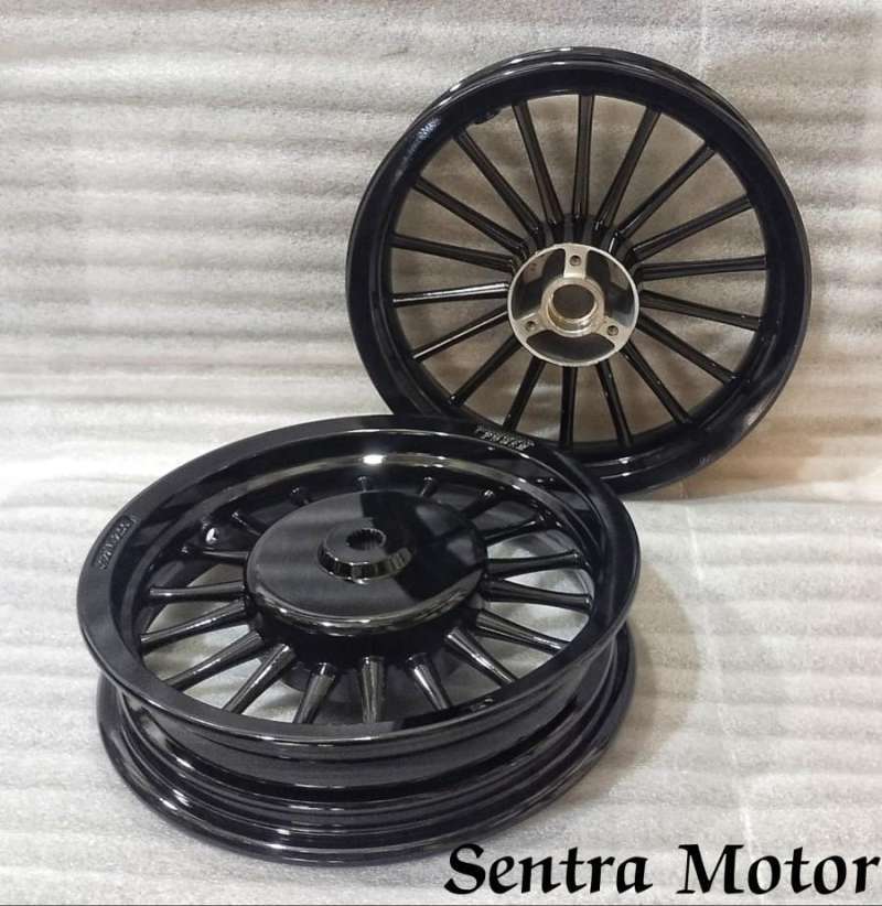 Jual Velg Racing Yamaha Fazzio Power Classic Ring 12 Hitam Dan Putih ...