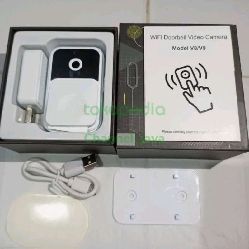 Promo BELL RUMAH KAMERA WIRELESS SPY WIFI TANPA KABEL 2.4GHZ SMART MINI ...