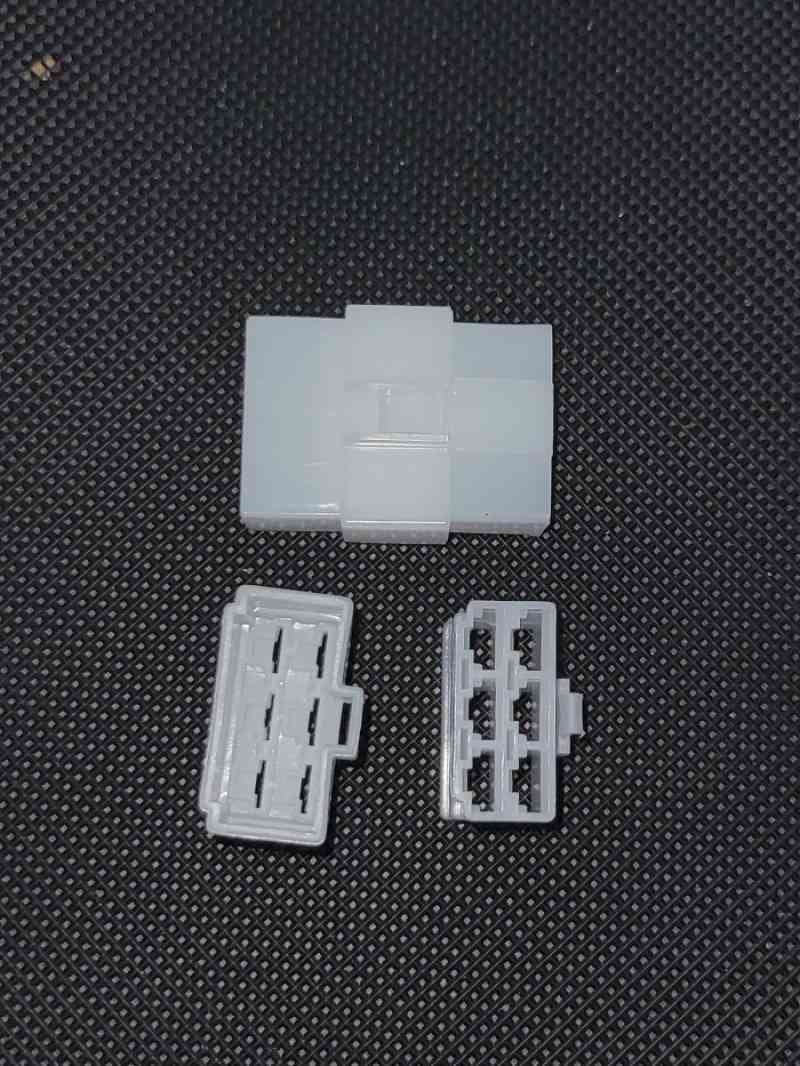 Promo SOCKET MOBIL 6 PIN BESAR 10 SET/ CONNECTOR SKUN MOTOR SOKET ...