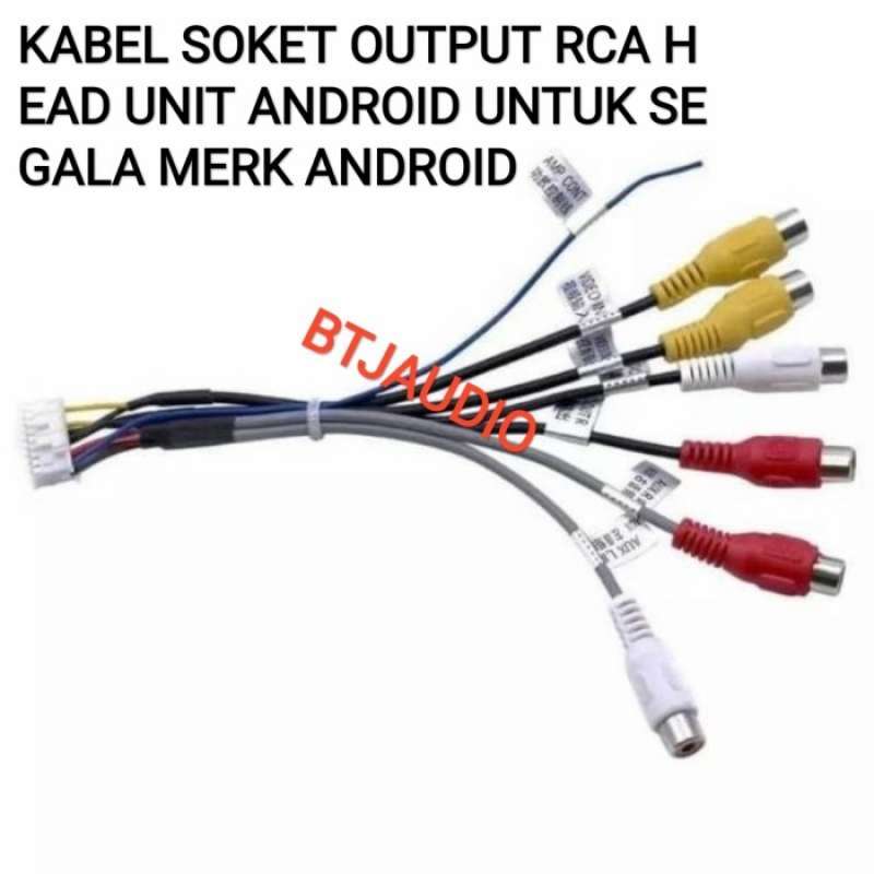 Promo Soket Output Rca Head Unit Android Universal Untuk Segala Merk ...