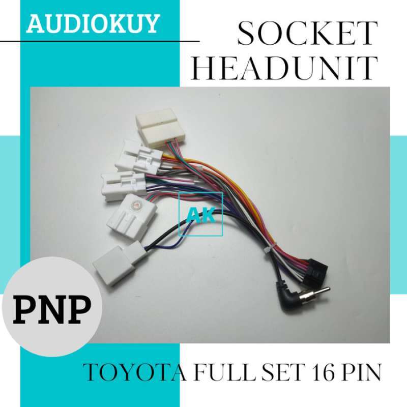 Promo KABEL SOCKET HEADUNIT TOYOTA + SOCKET ANTENA USB OEM TOYOTA ...