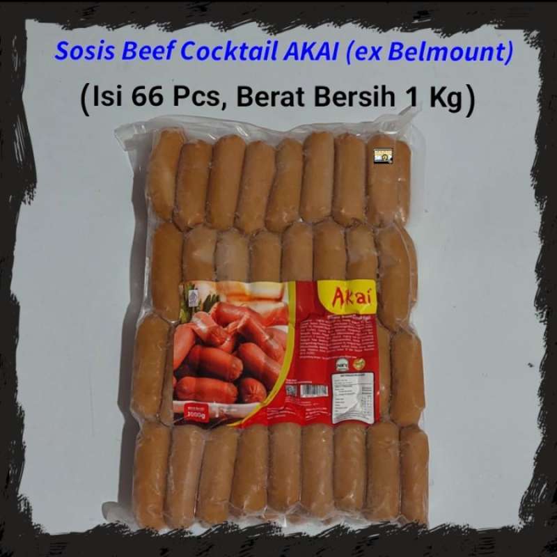 Jual Sosis Sapi AKAI (ex Belmount) / AKAI Beef Cocktail Sausage 1 Kg di ...