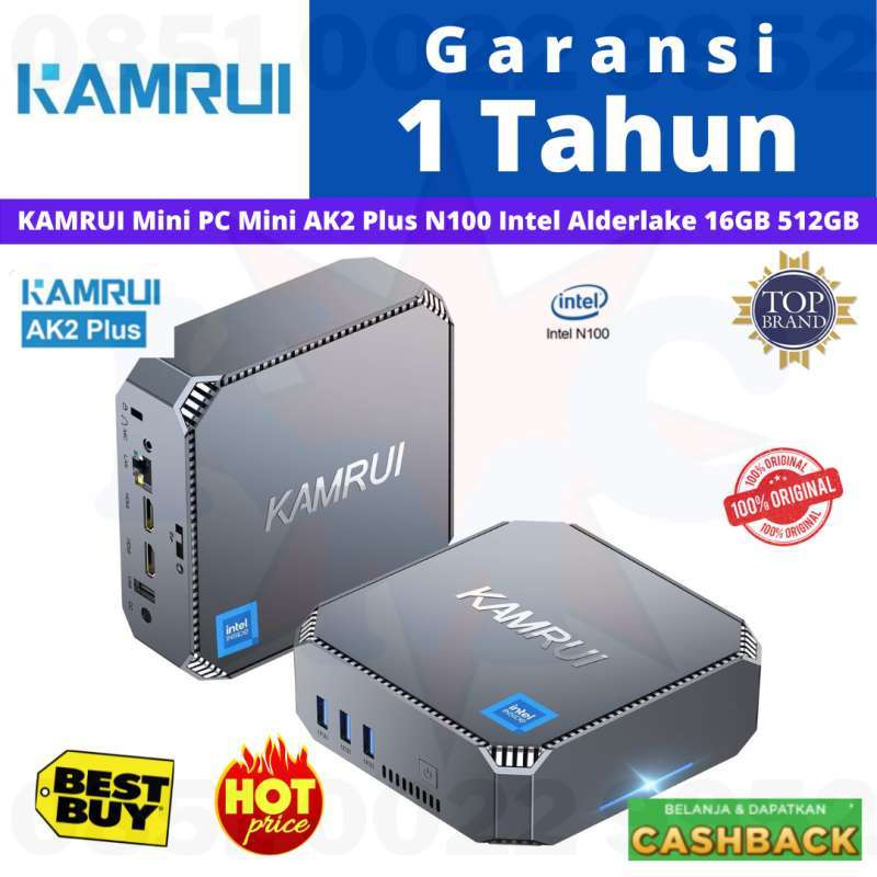 Jual Kamrui Mini Pc Mini Ak2 Plus N100 Intel Alderlake 16gb 512gb Intel